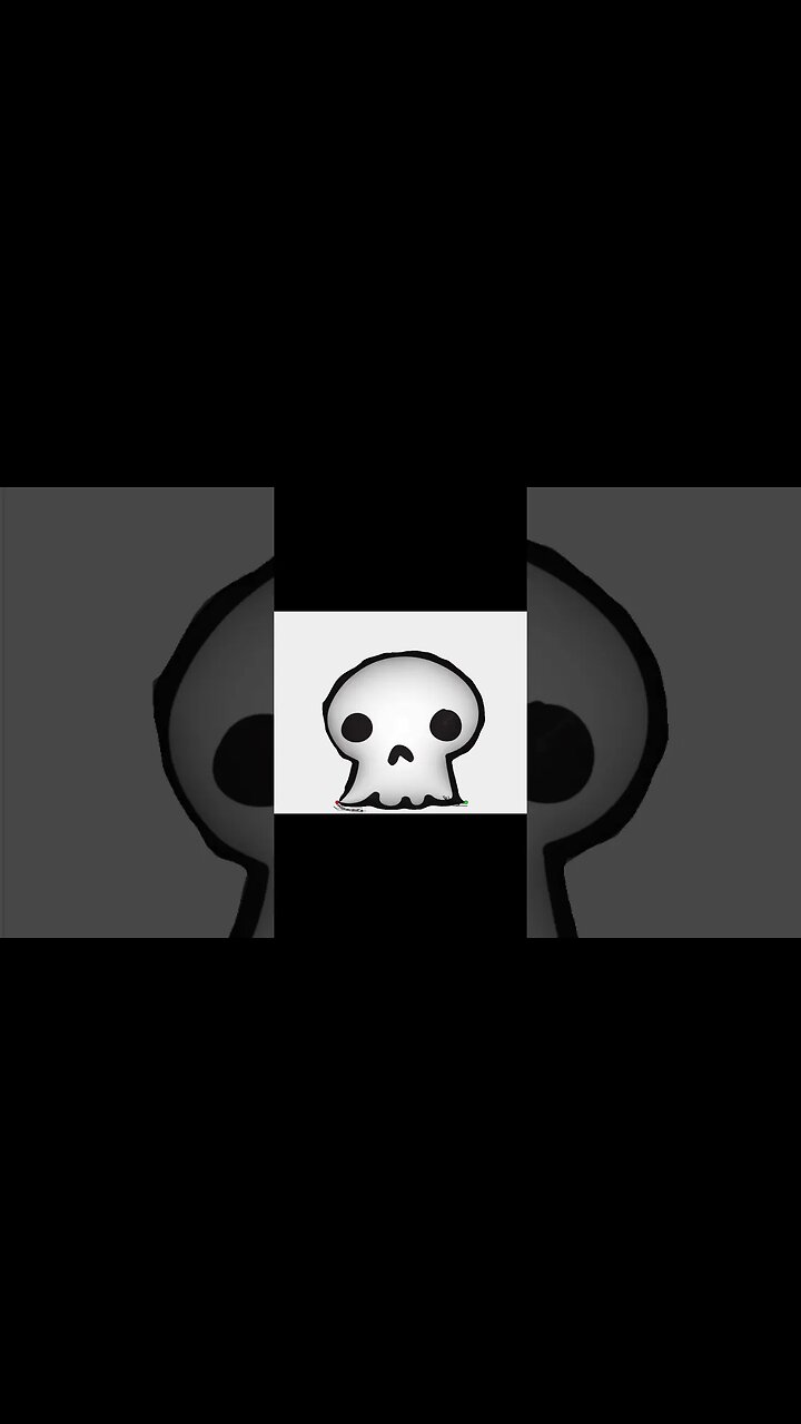 Funny Cute Skull Animation (Monster Mash AI) | Tengkorak Joget #shorts