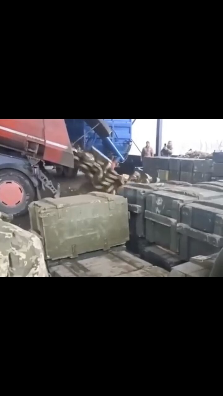 This is unloading of anti-tank mines looks like