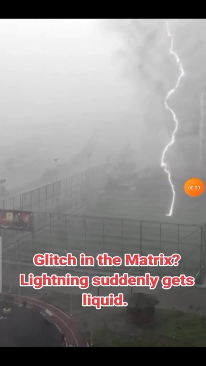 What is this lightning ⚡️ or a glitch in the matrix
