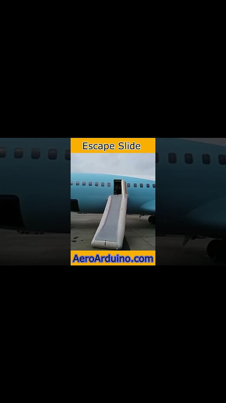 Aircraft Emergency Escape Slide Hangar Test #Aviation #Flying #AeroArduino