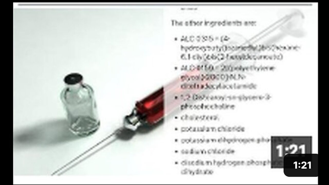 Covid-19 VACCINE ingredient used for LETHAL injections on DEATH ROW