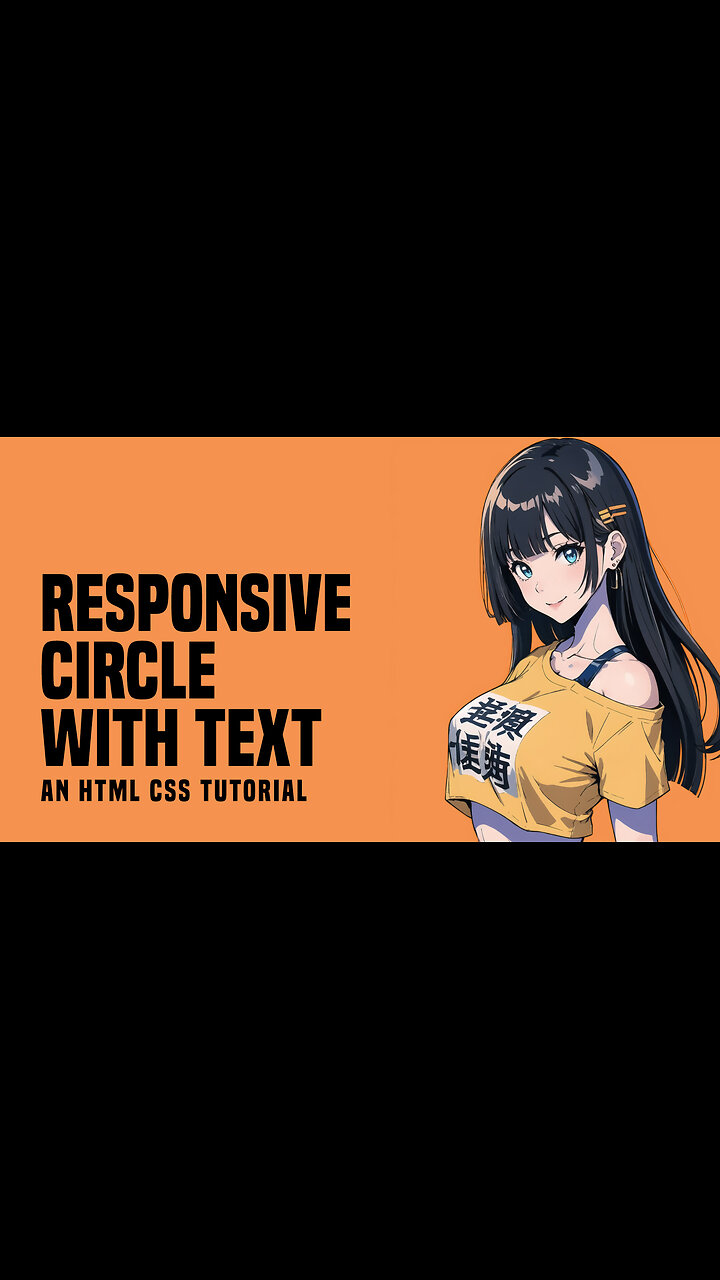 Responsive Circle With Text In HTML CSS