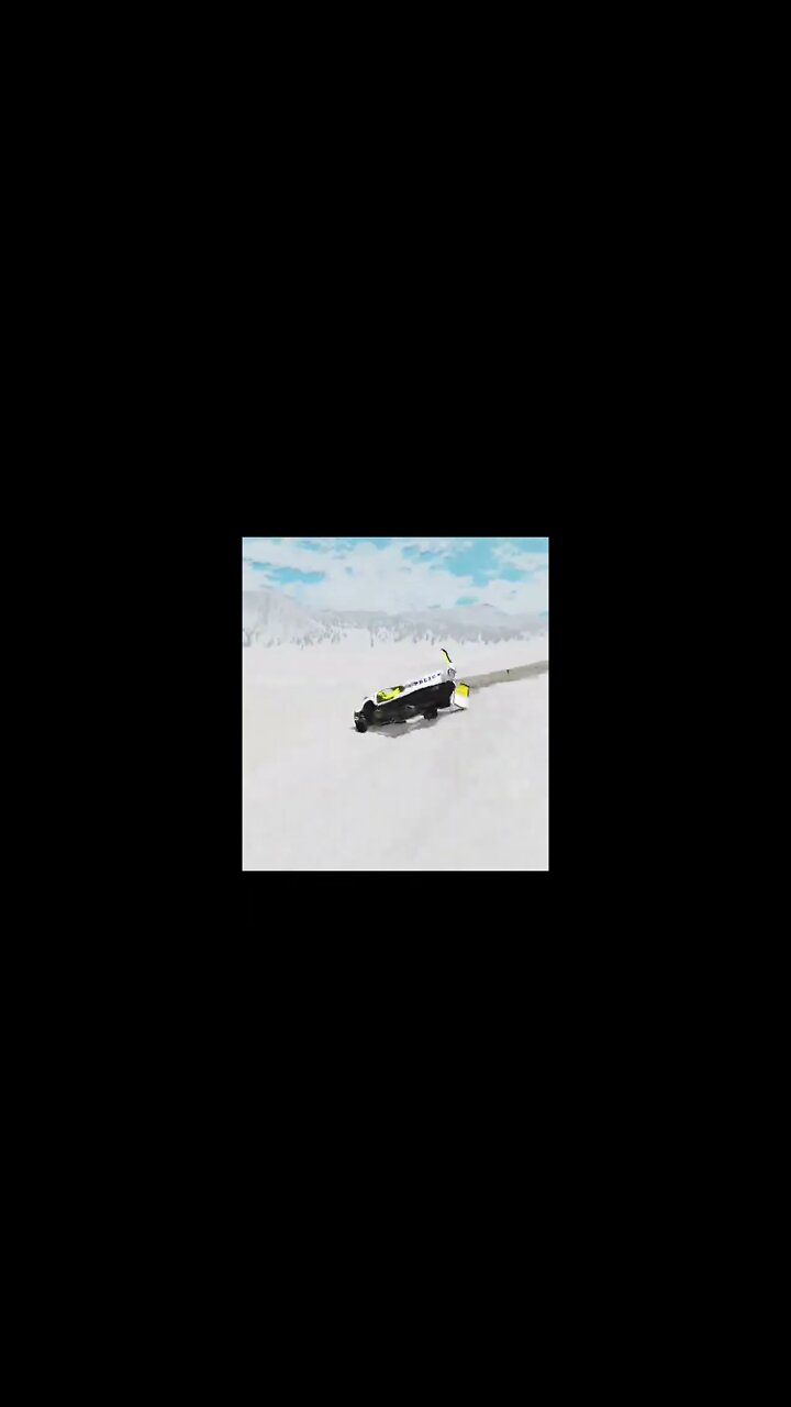 |MiniBeamNG/ Car Ice Sliding Crash #08 BeamNG.Drive #Shorts