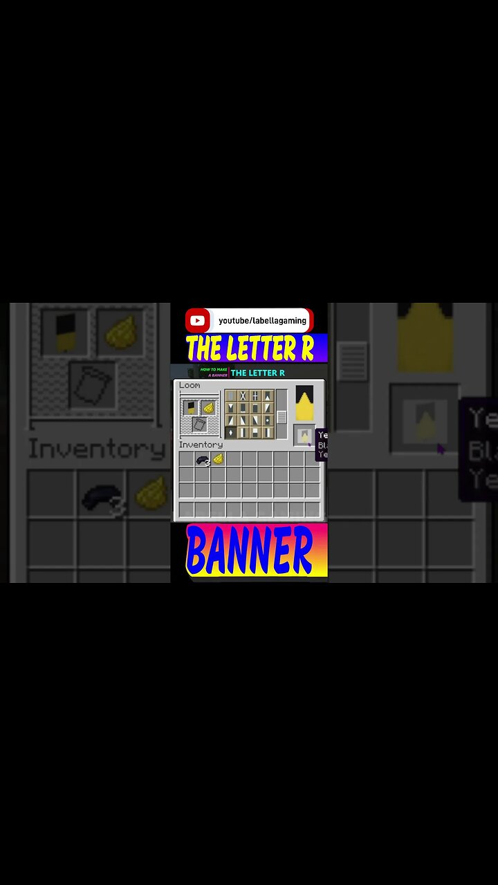 How To Make The Letter R Banner | Minecraft