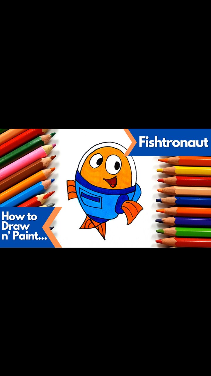 How to draw and paint Fishtronaut