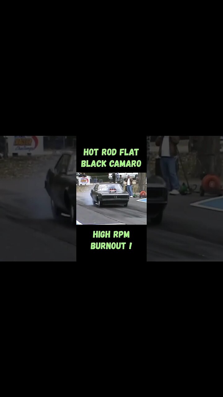Hot Rod Flat Black High RPM Burnout! #shorts