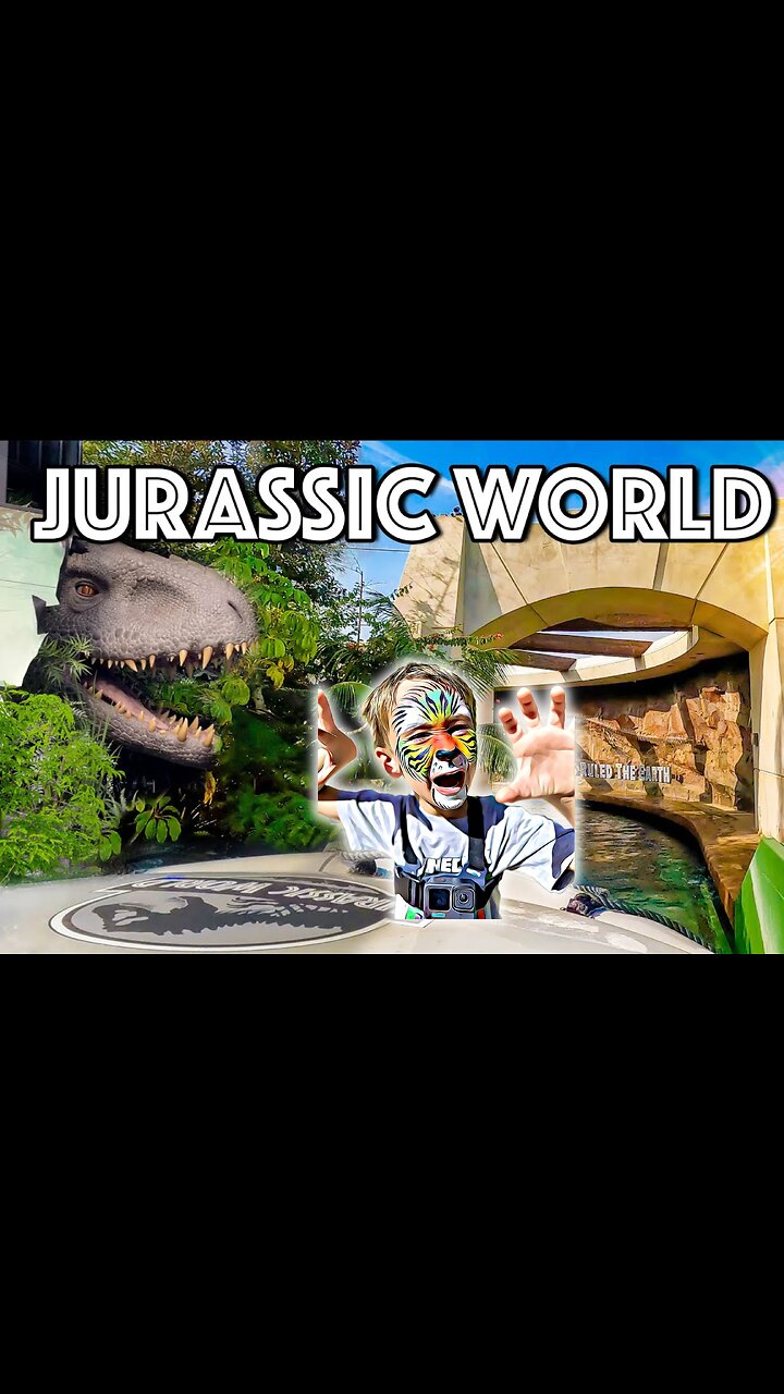 Gabe explores Jurassic World at Universal Studios Hollywood!
