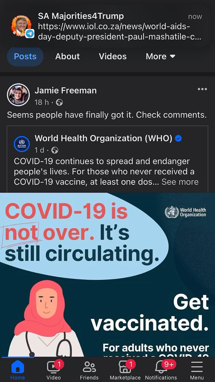 Jamie Freeman channel : WHO channel : comments etc