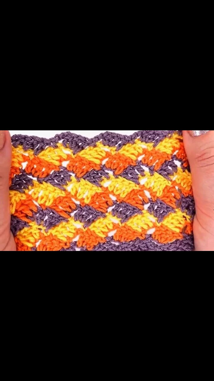 How to crochet cross hatch stitch short simple tutorial