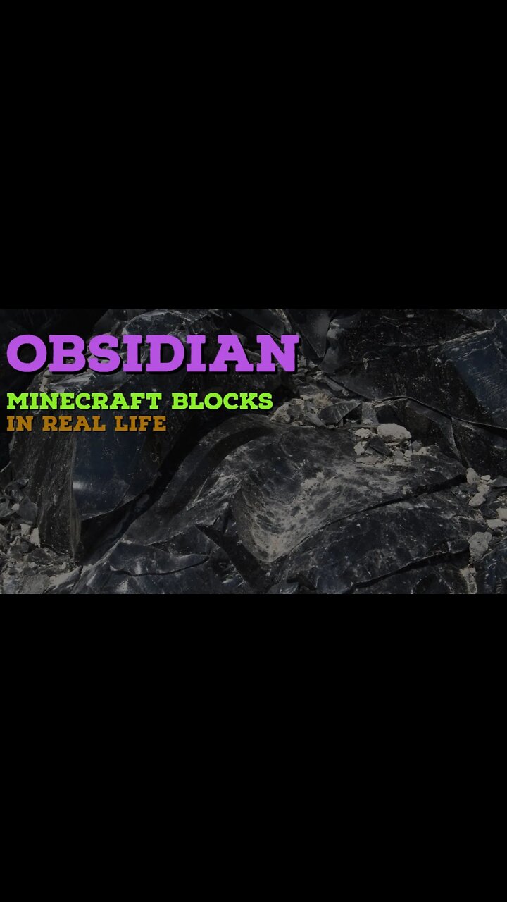 What Is Obsidian Made Of? | Minecraft Blocks In Real Life #shorts