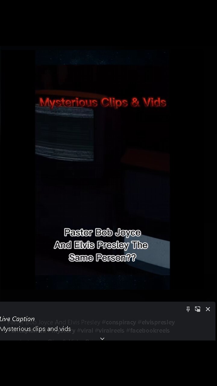 Pastor BOB JOYCE and ELVIS PRESELY. The Same Person?