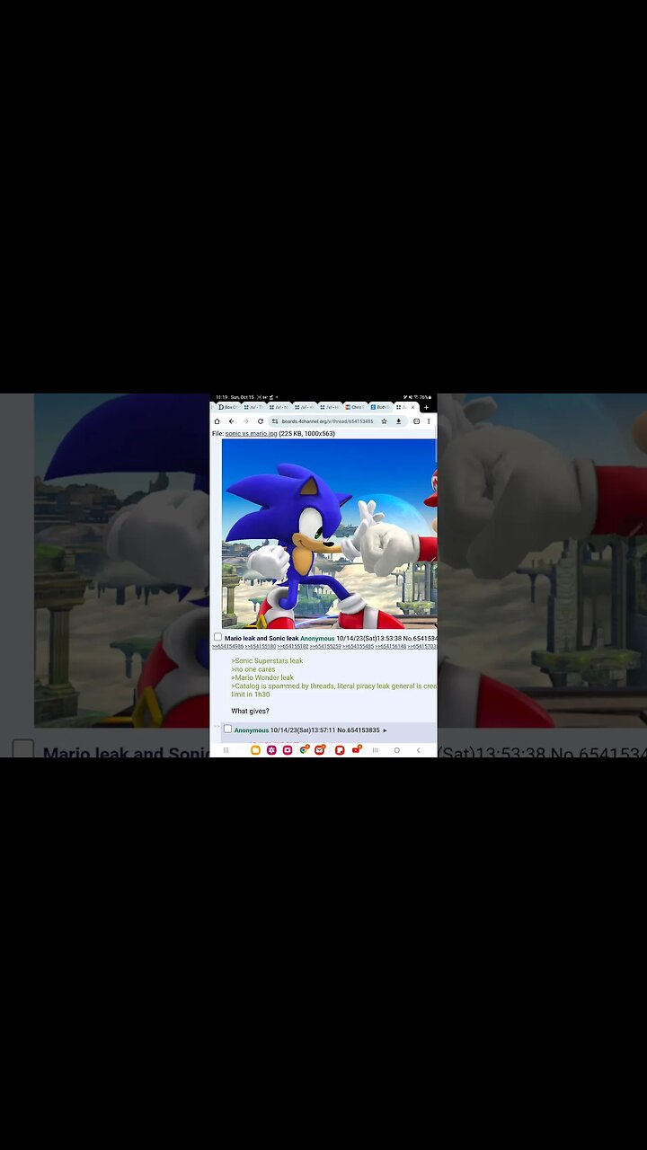 yes we know mario is more popular than sonic