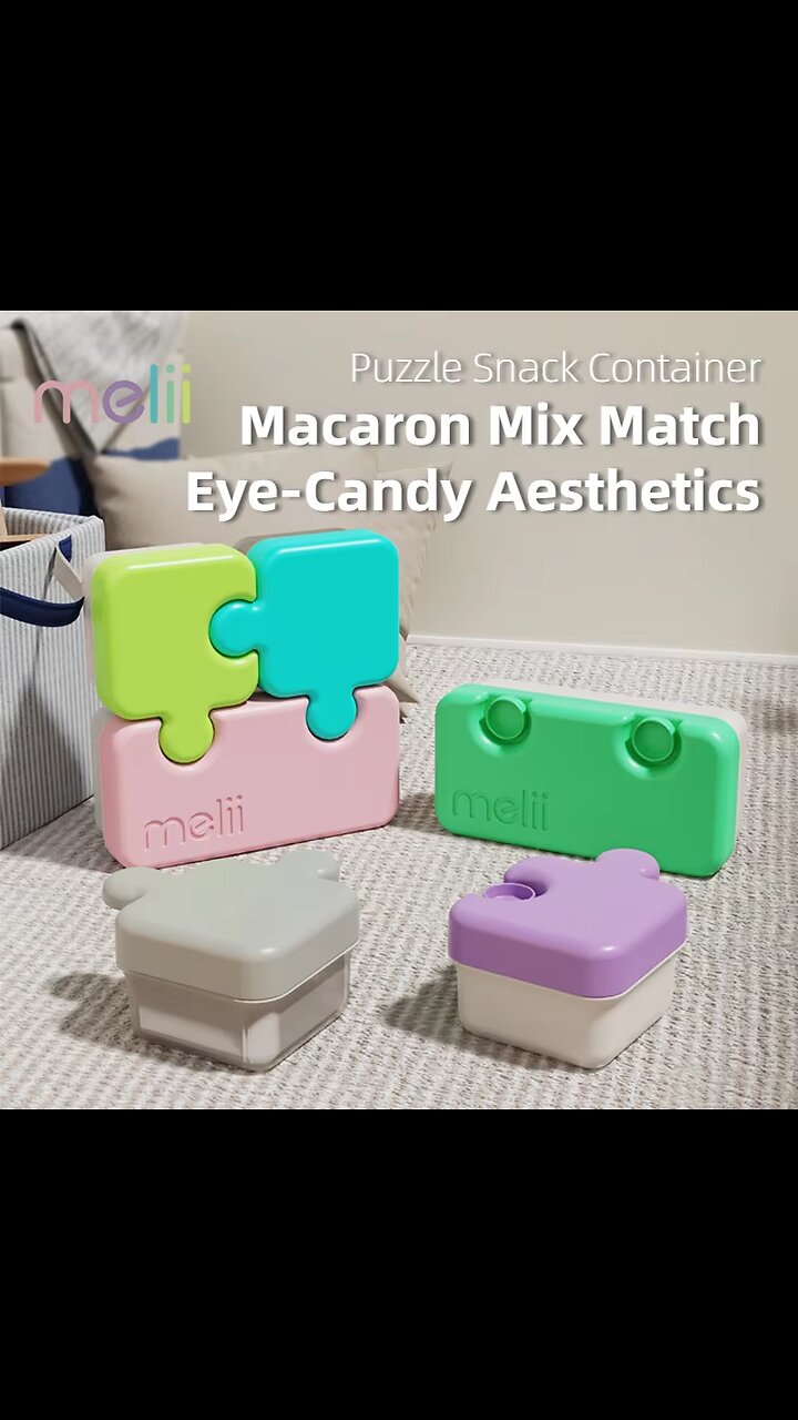 Melii Puzzle Container Fruit Lunch Box Picnic Box