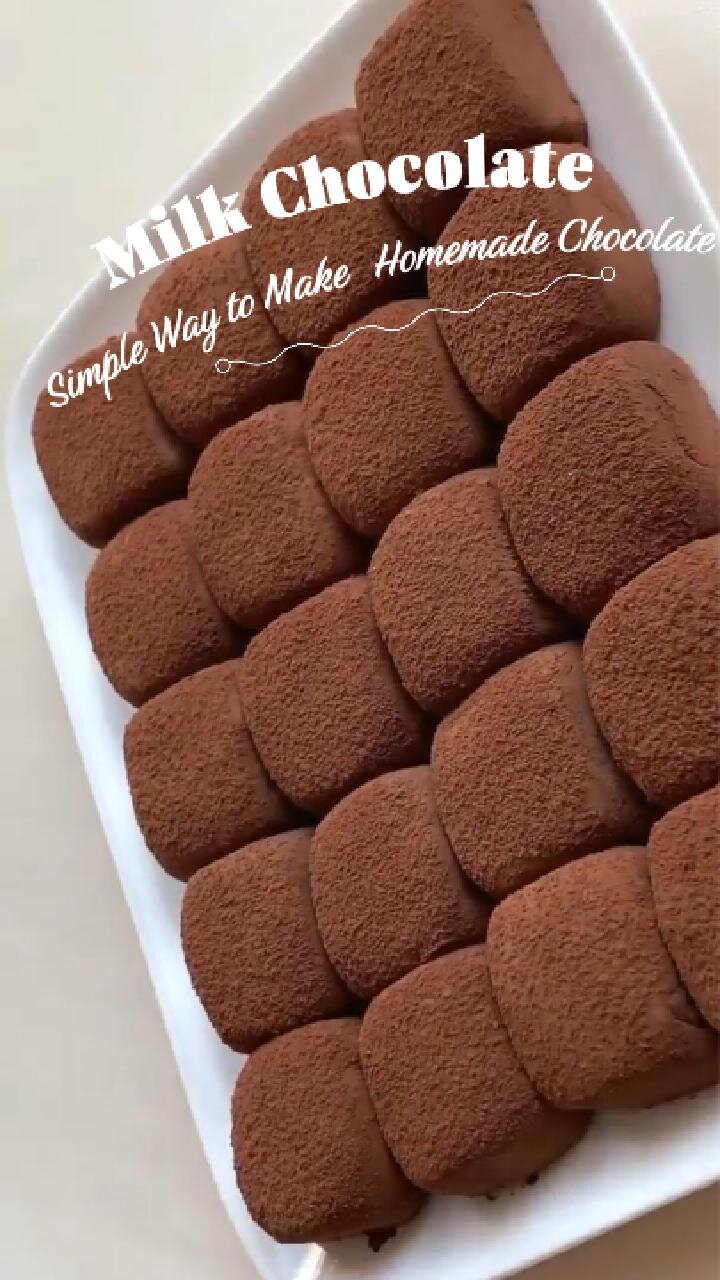 Original Milk Chocolate| Simple way to make Milk Chocolate at home ...