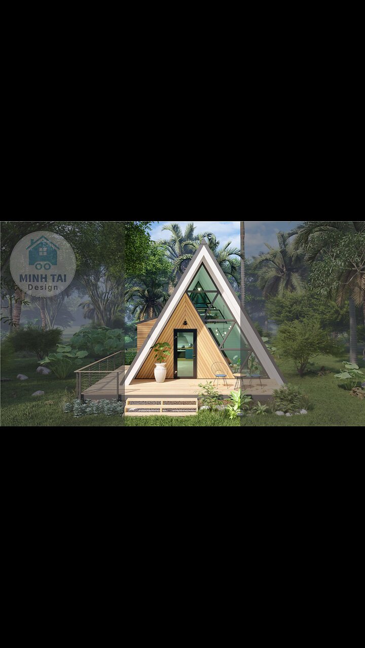 A-frame Cabin House Tour - Tiny Small House Design Ideas - Minh Tai ...