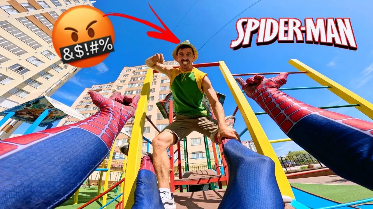 SPIDER-MAN ESCAPING COMPLETELY CRAZY DAD in Real Life @DumitruComanac ...