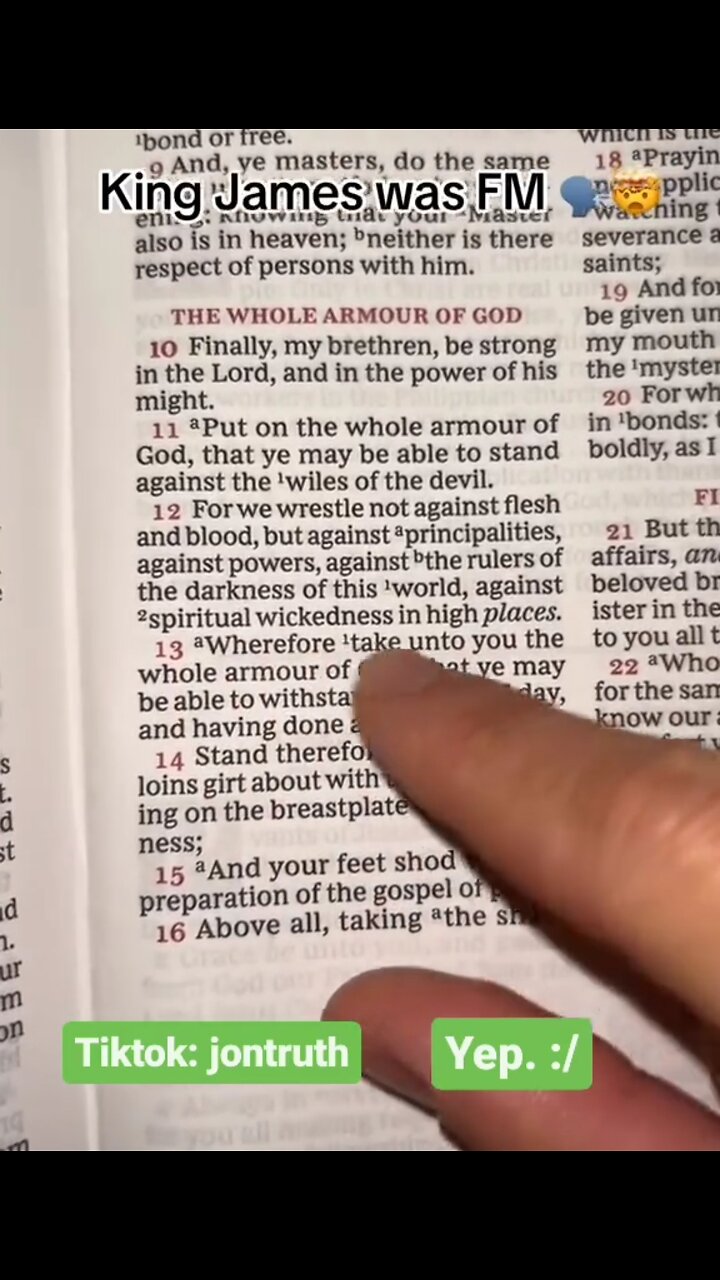 King James banned Geneva Bible and altered original translation for his benefit.