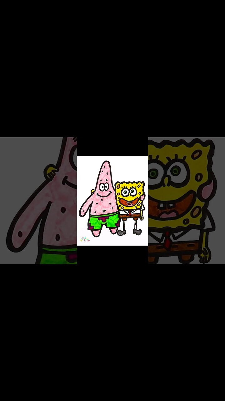 Drawing and Coloring Spongebob and Patrick Star for Kids & Toddlers ...