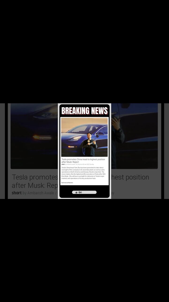 Breaking News: Tesla Promotes China Head to Highest Position After Elon ...
