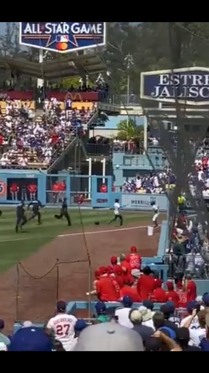 Crowd Goes Wild When Ball Girl Tackles Fan Who Ran On The Field