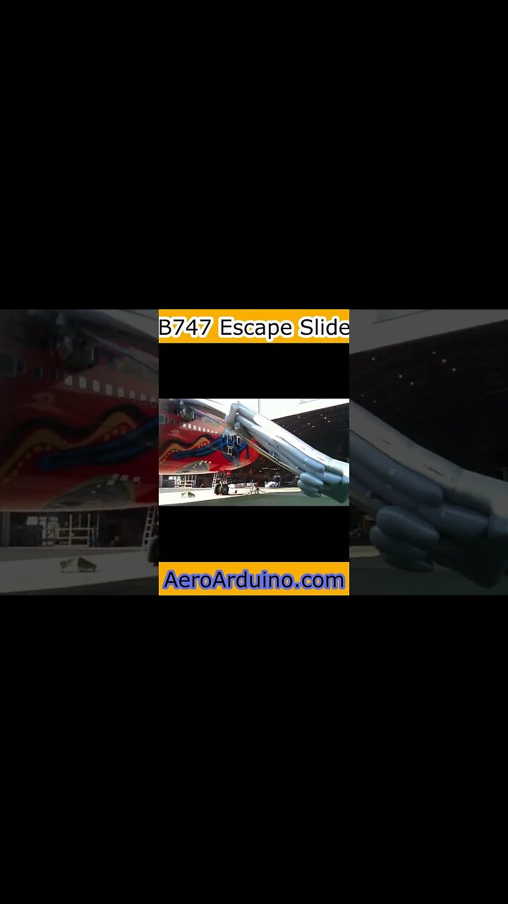 Watch Huge Qantas B747 Emergency Escape Slide #Flying #Aviation # ...