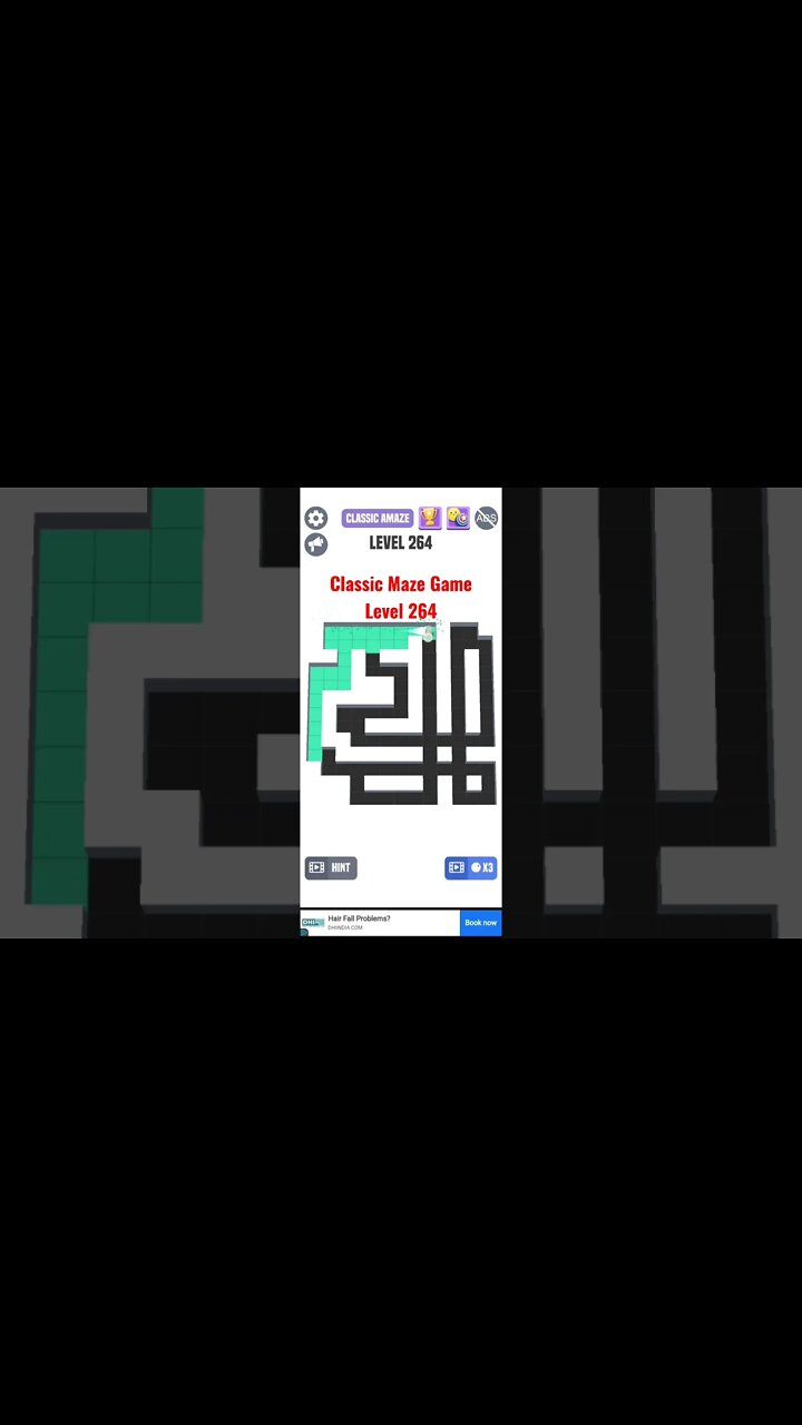 Classic Maze Game Level 264. #shorts