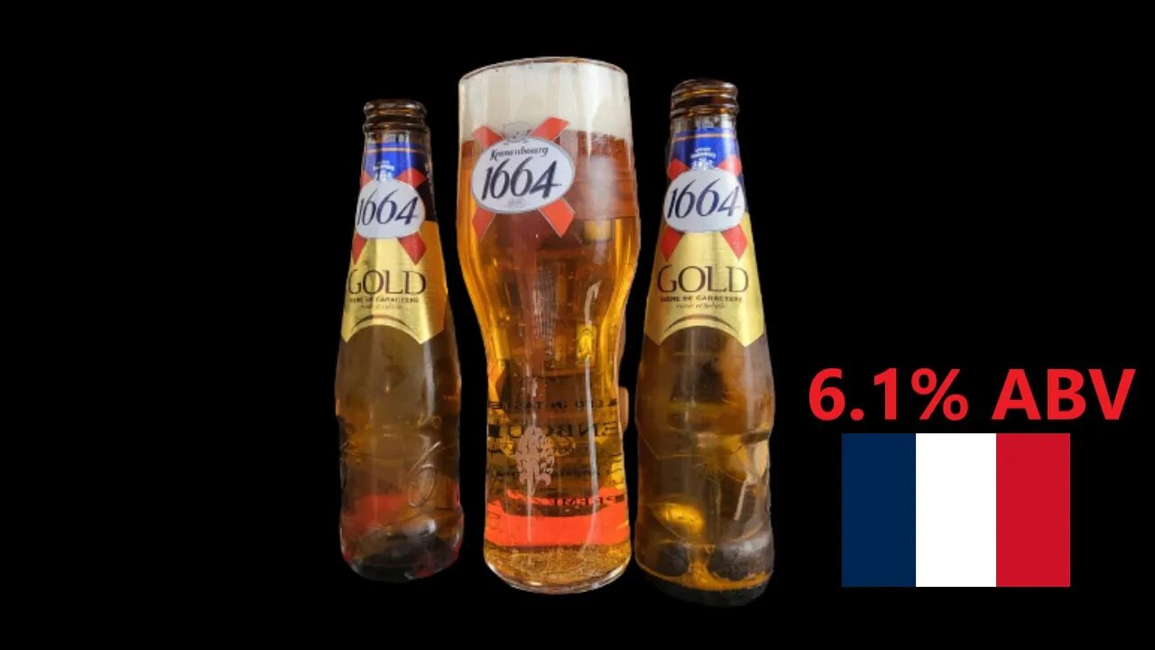 Kronenbourg 1664 gold 6.1% ABV Biere De Caractere 25CL