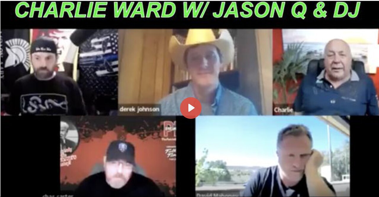 DEREK JOHNSON & CHARLIE WARD & JASON Q - DONALD TRUMP RETURNS THIS ...