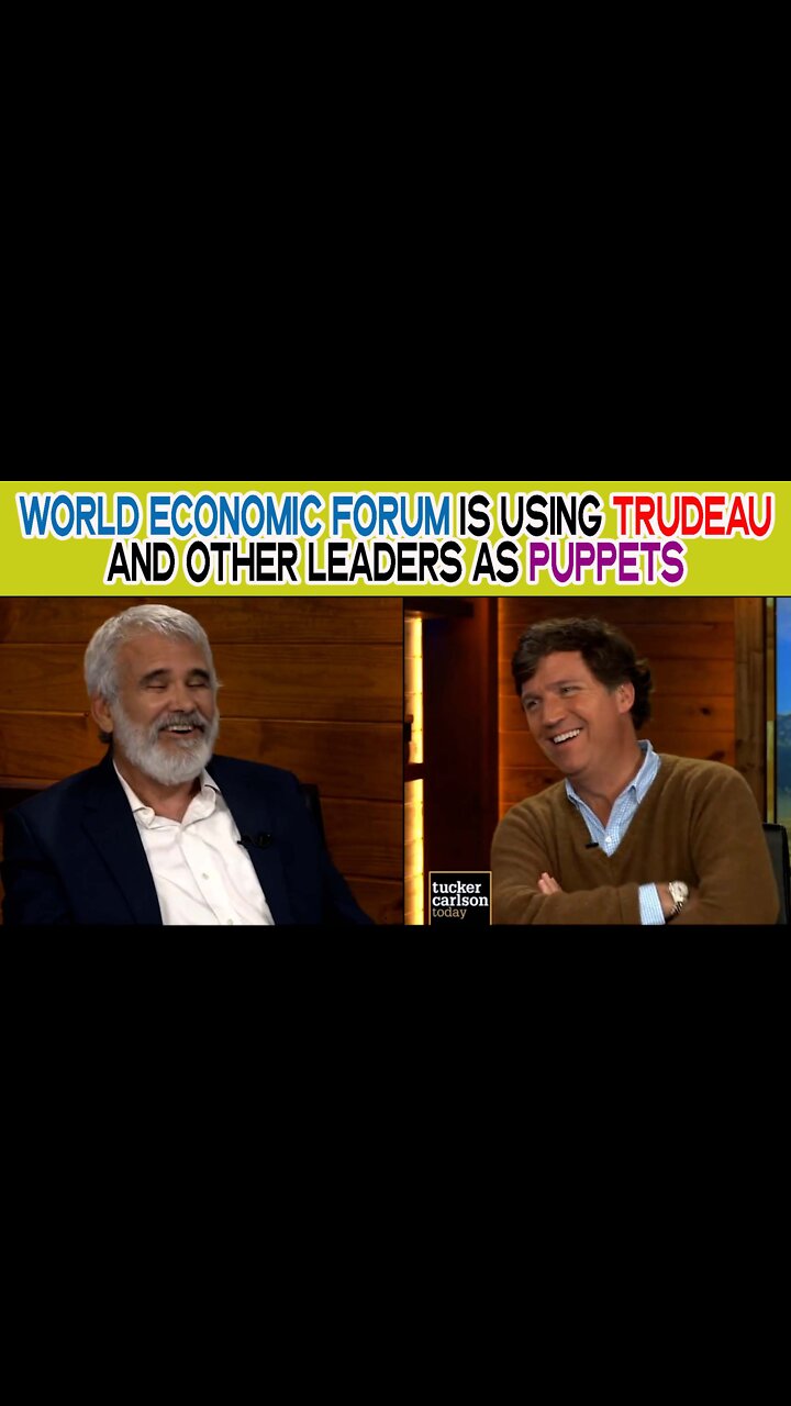 World Economic Forum and Klaus Schwab Using Trudeau as Puppet Robert ...