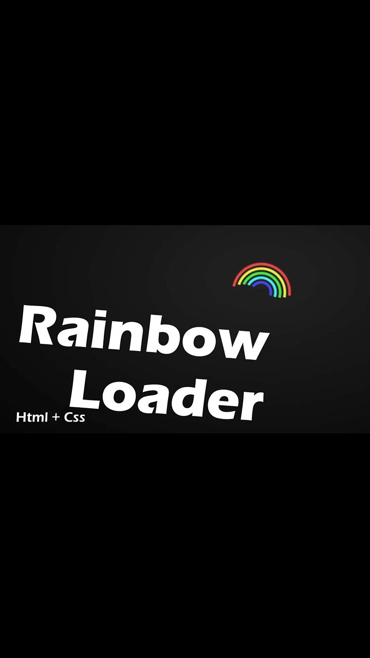Rainbow Loader In Html Css Source Code Designing Guru