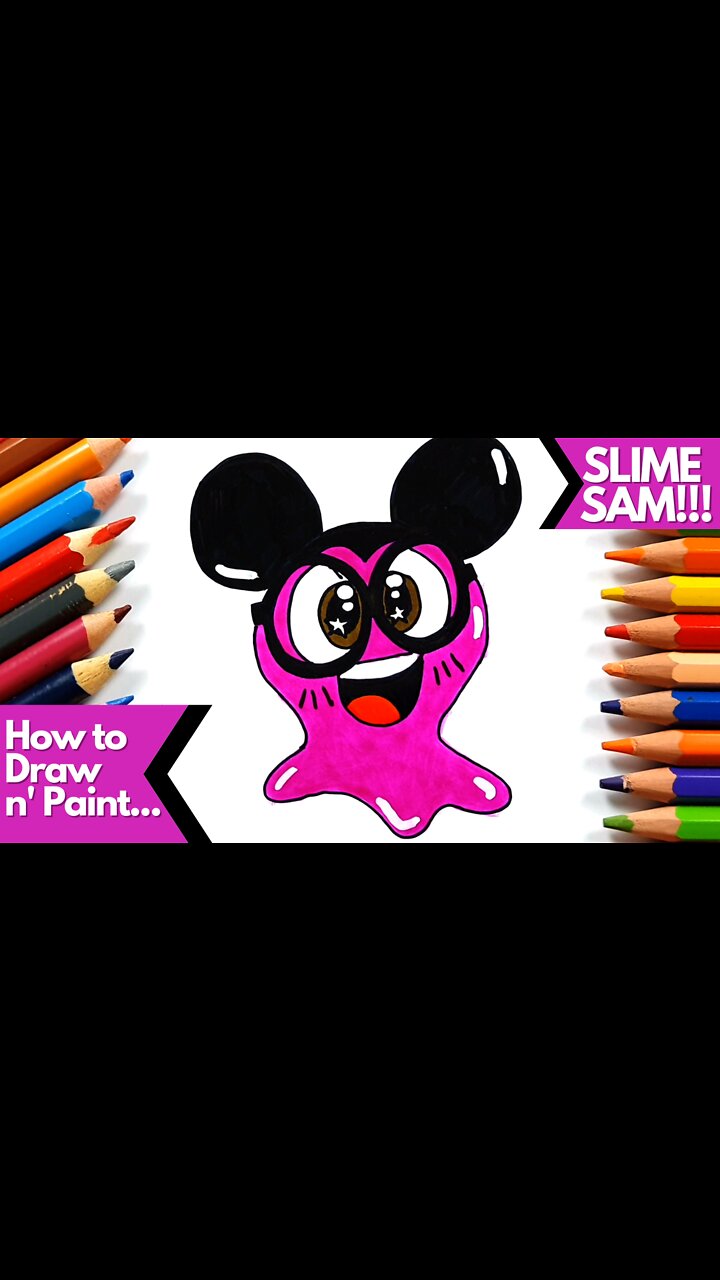 How to draw and paint Slime Sam Mickey Mouse