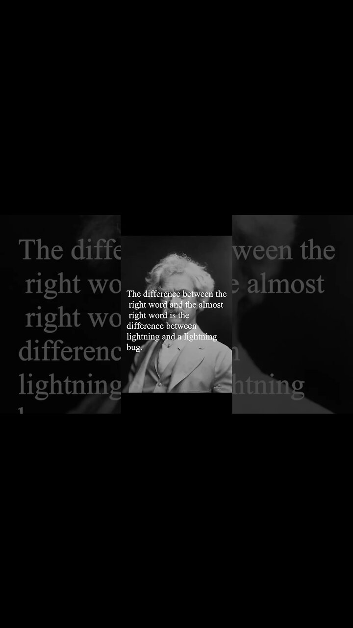 Mark Twain Quote - The difference between the right word and...
