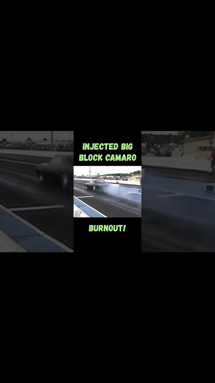 Rowdy! Injected Big Block Camaro Burnout! #shorts