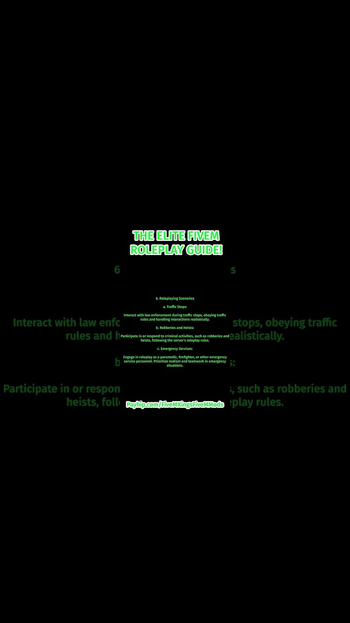 THE ELITE FIVEM ROLEPLAY GUIDE REVISED GUIDE! #FIVEM #GTAV #GUIDE # ...