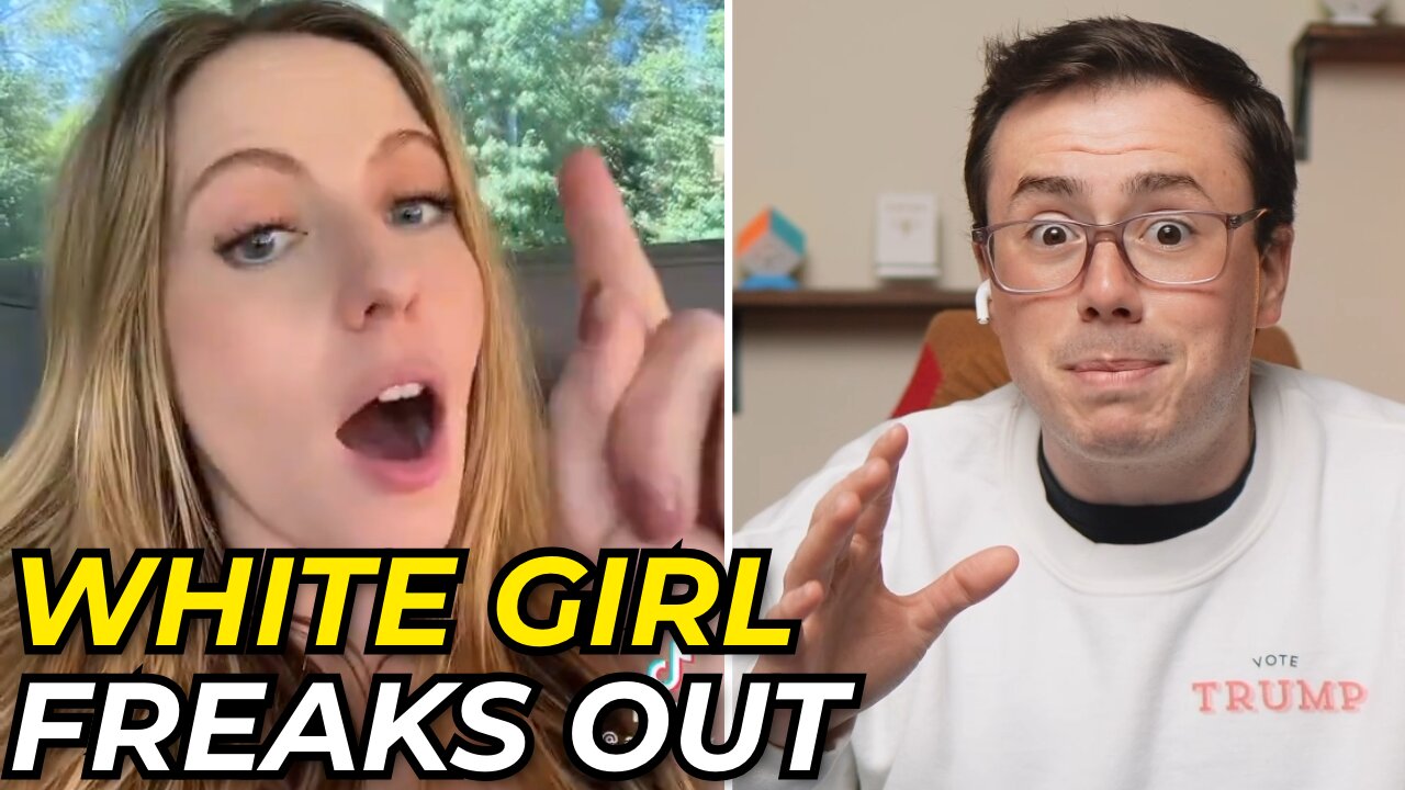 White Girl FREAKS OUT Over Trump (Trump Derangement Syndrome)