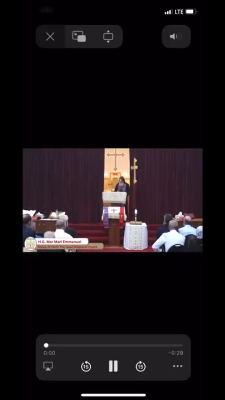 Standing ovation as Bishop Mar Mari Emmanuel returns