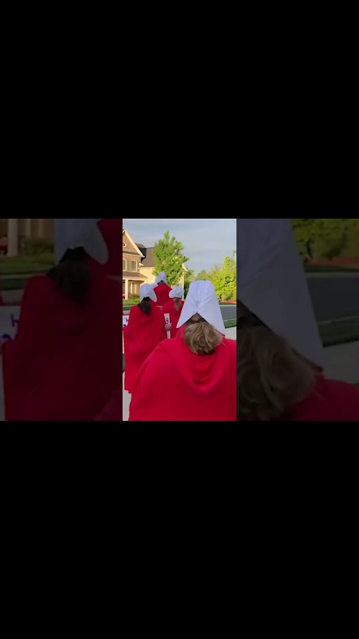 Handmaid's Tale at Justice Amy Coney Barrett’s Home | #Shorts
