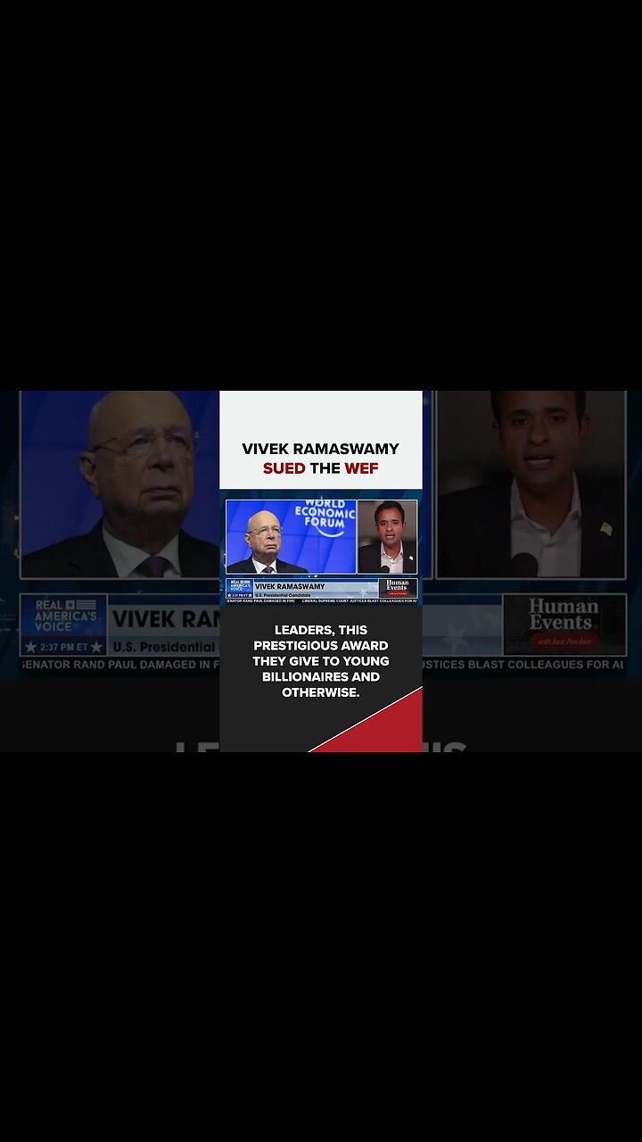 IS THE WEF BEHIND VIVEK RAMASWAMY'S CAMPAIGN?