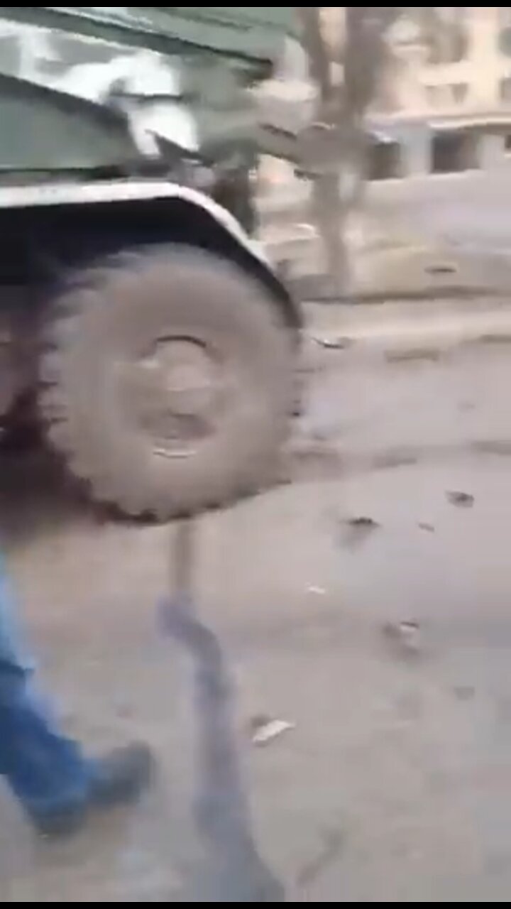 Two destroyed Russian "Grad" in the Kharkov region