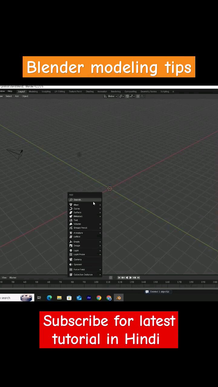 island modeling in blender
