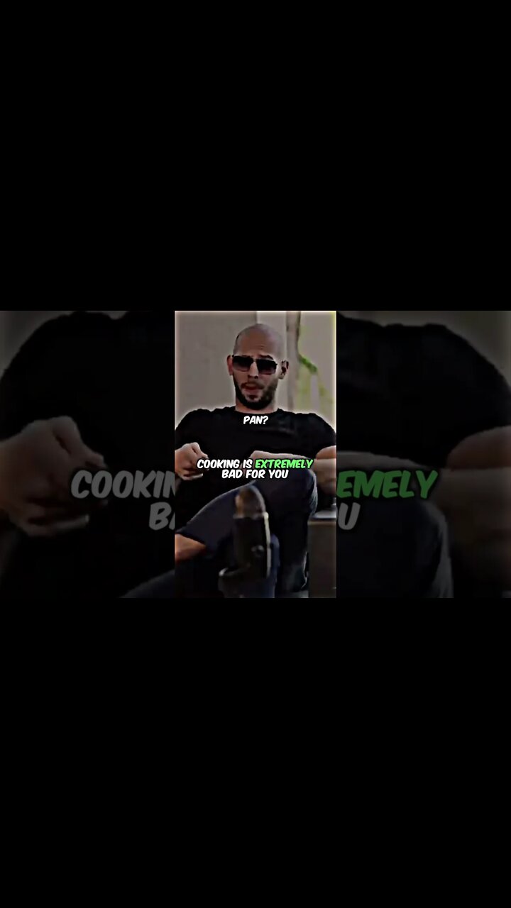 Andrew Tate Explain's Why Cooking Is Terrible For You