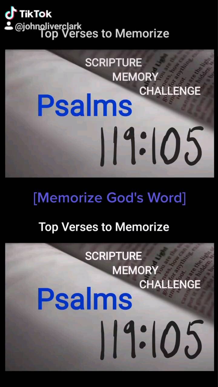 Top Verses To Memorize, Psalms 119:105