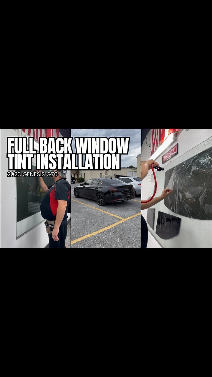 Full Back Window Tint Installation For This 2023 Genesis G70 | Bay Area ...
