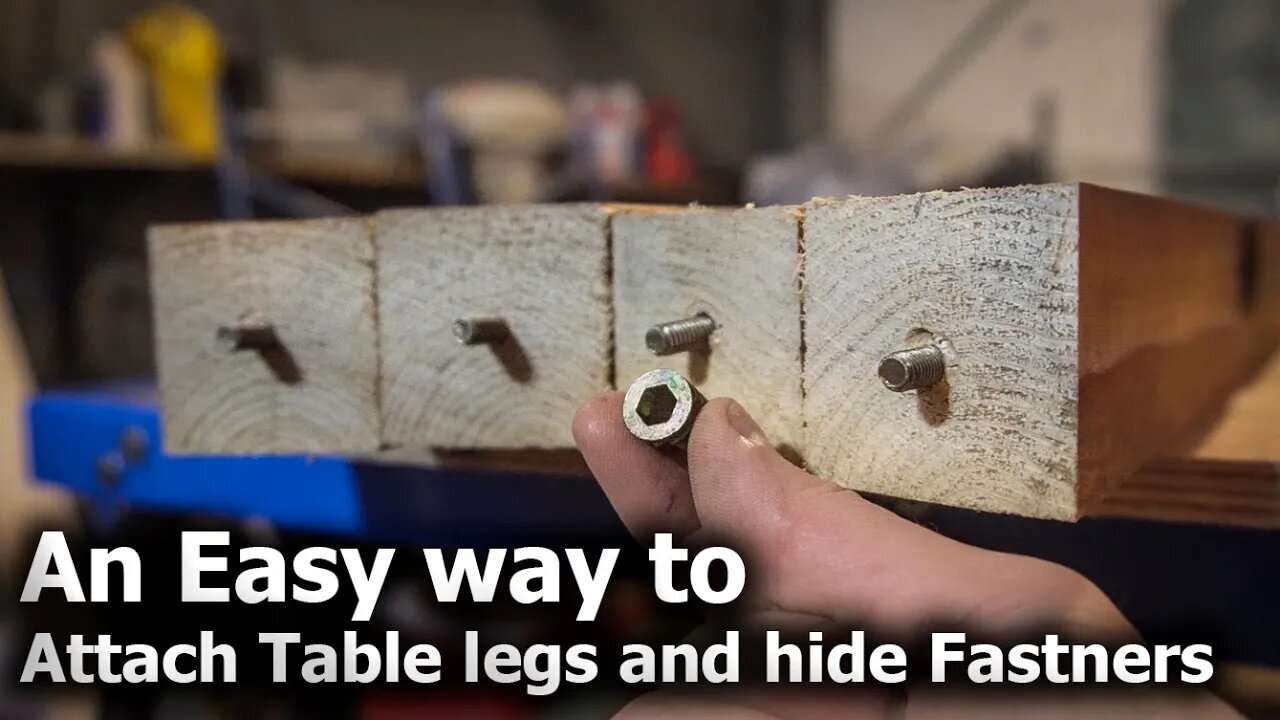 How to hide Fasteners when attaching Table legs using Threaded inserts ...
