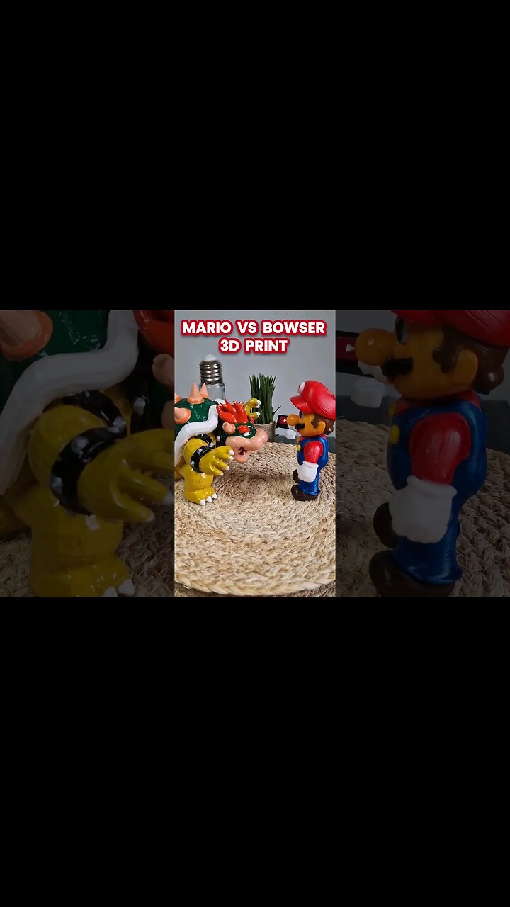 Super MARIO Vs. BOWSER 3D Printed #shorts #supermario #supermariobros # ...