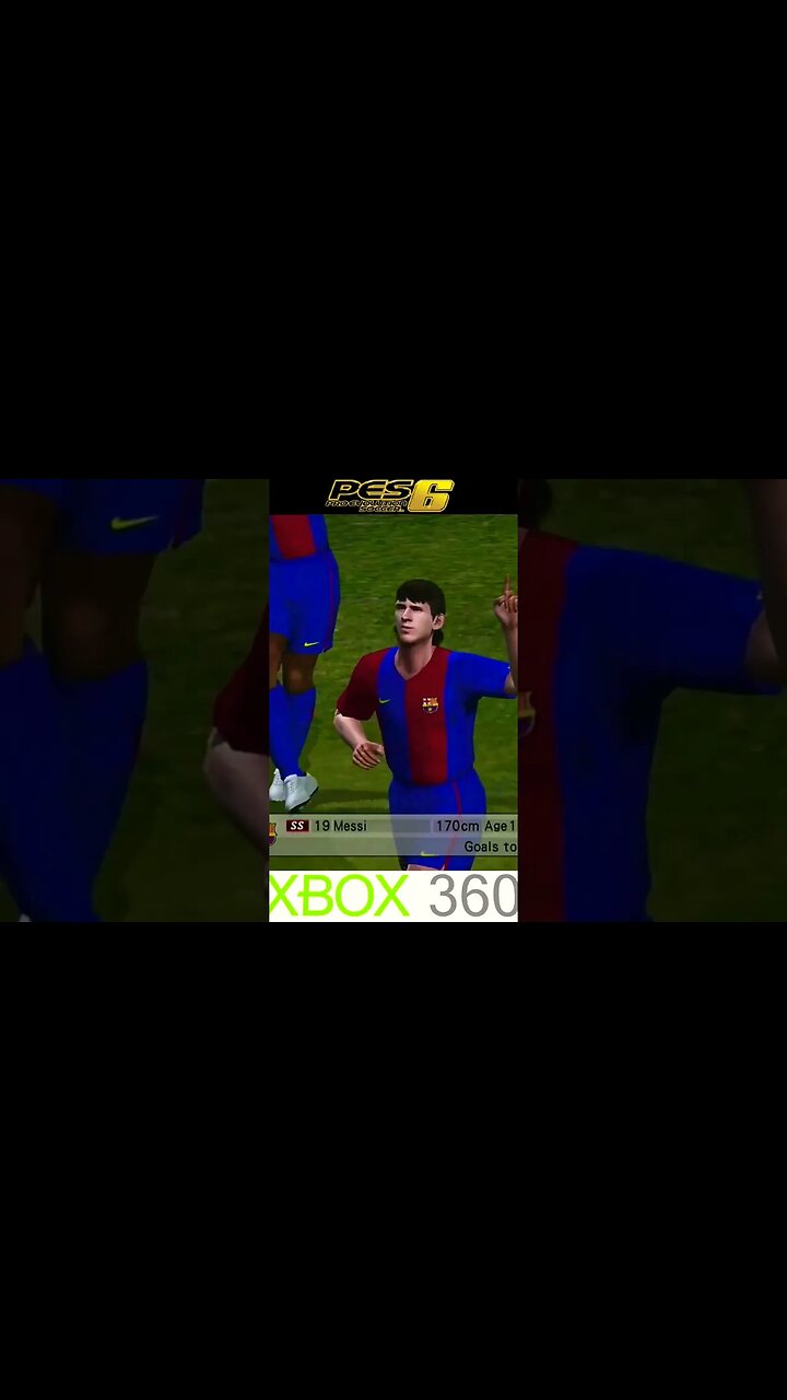 Lionel Messi Goal & Celebration - PES 6 Xbox 360 #shorts