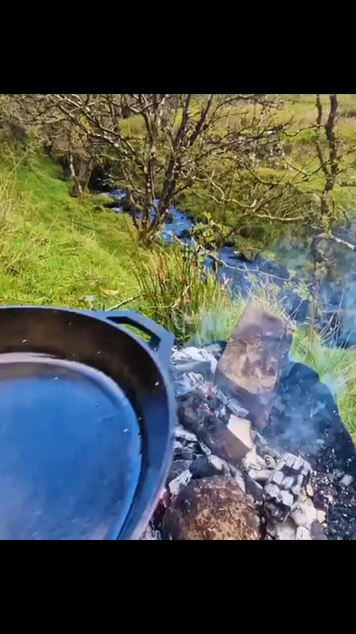 cooking in nature cooking 🔪😁 🔥