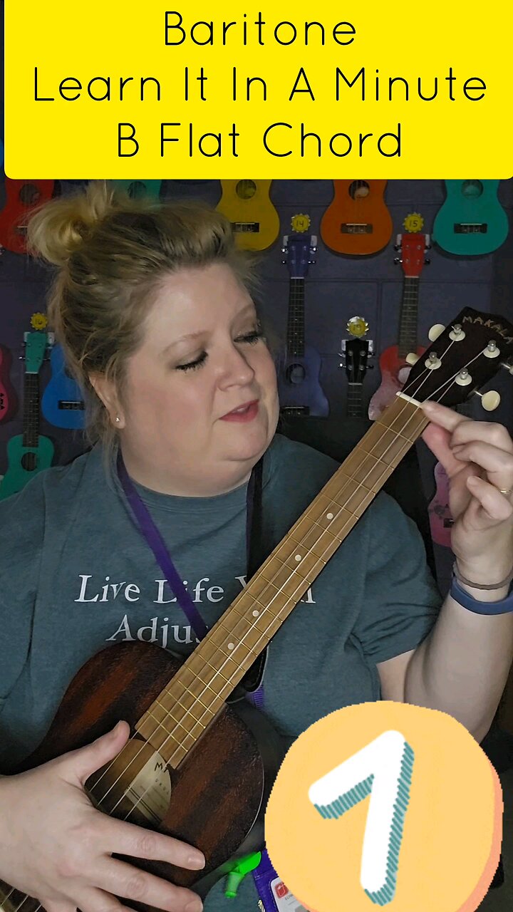 Learn It In A Minute: Baritone ukulele D7 chord #ukulele #uke # ...