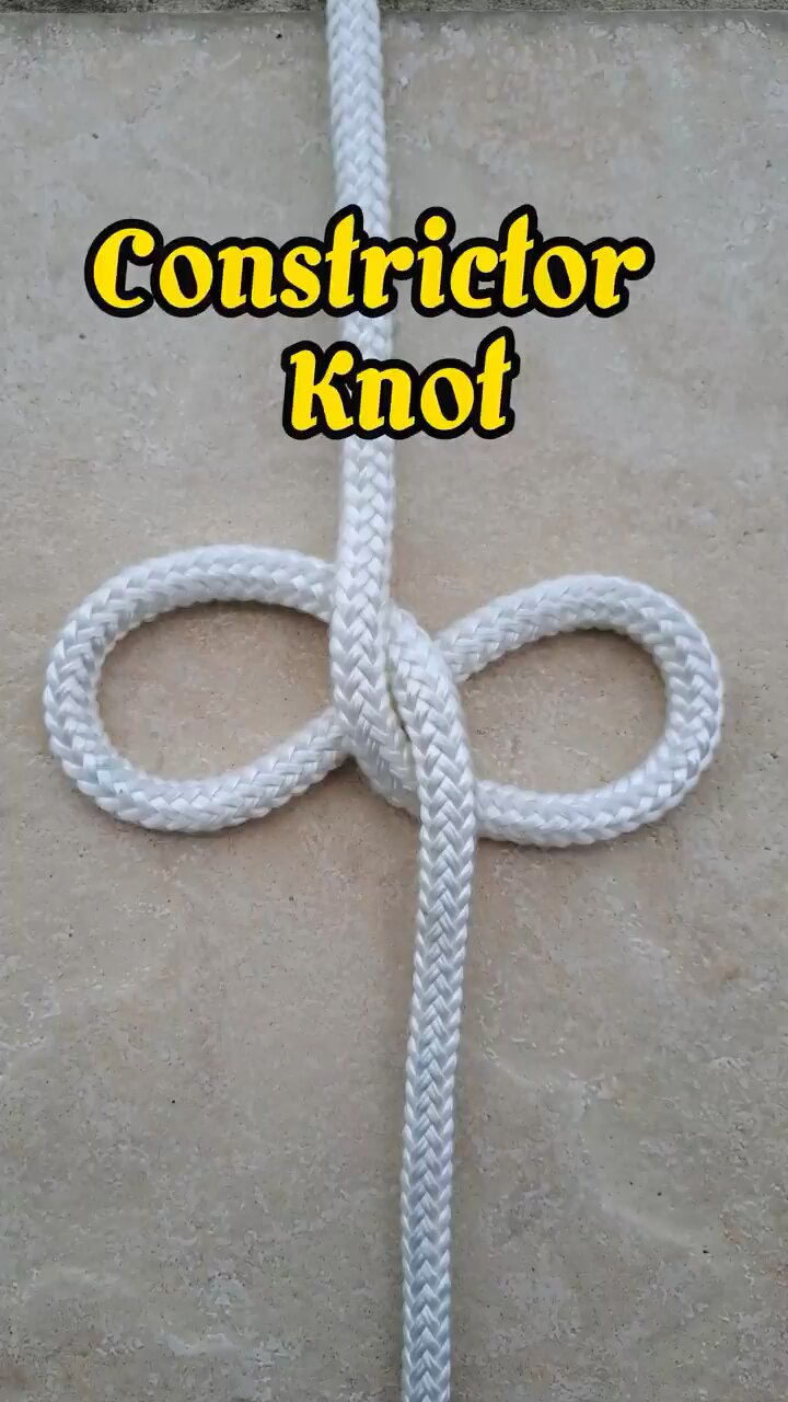 Constrictor Knot. #knot #knots #tyingknots