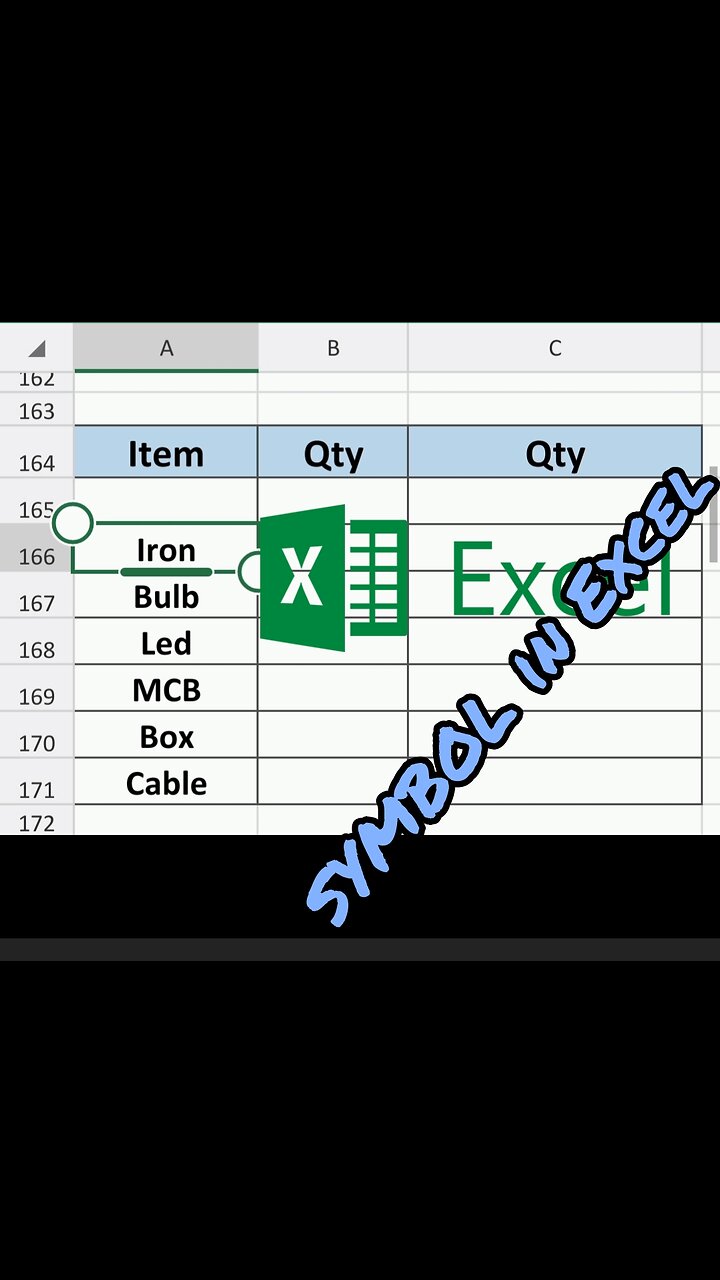 Symbol in Excel #symbol